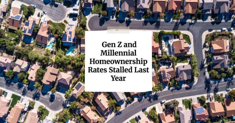 Housing Crisis: Gen Z and Millennial Homeownership Rates Stalled