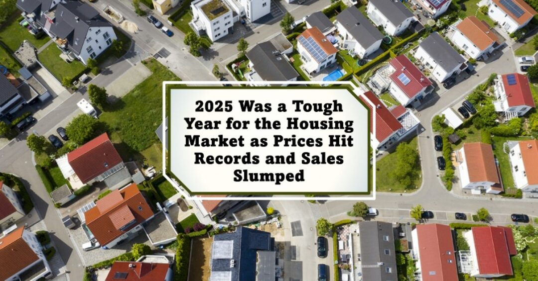 Housing Market Recap: Record Prices and Sluggish Sales Define Last Year